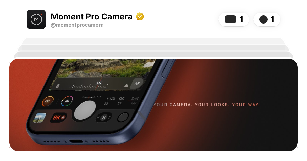 Moment Pro Camera (@momentprocamera) · Headers Club